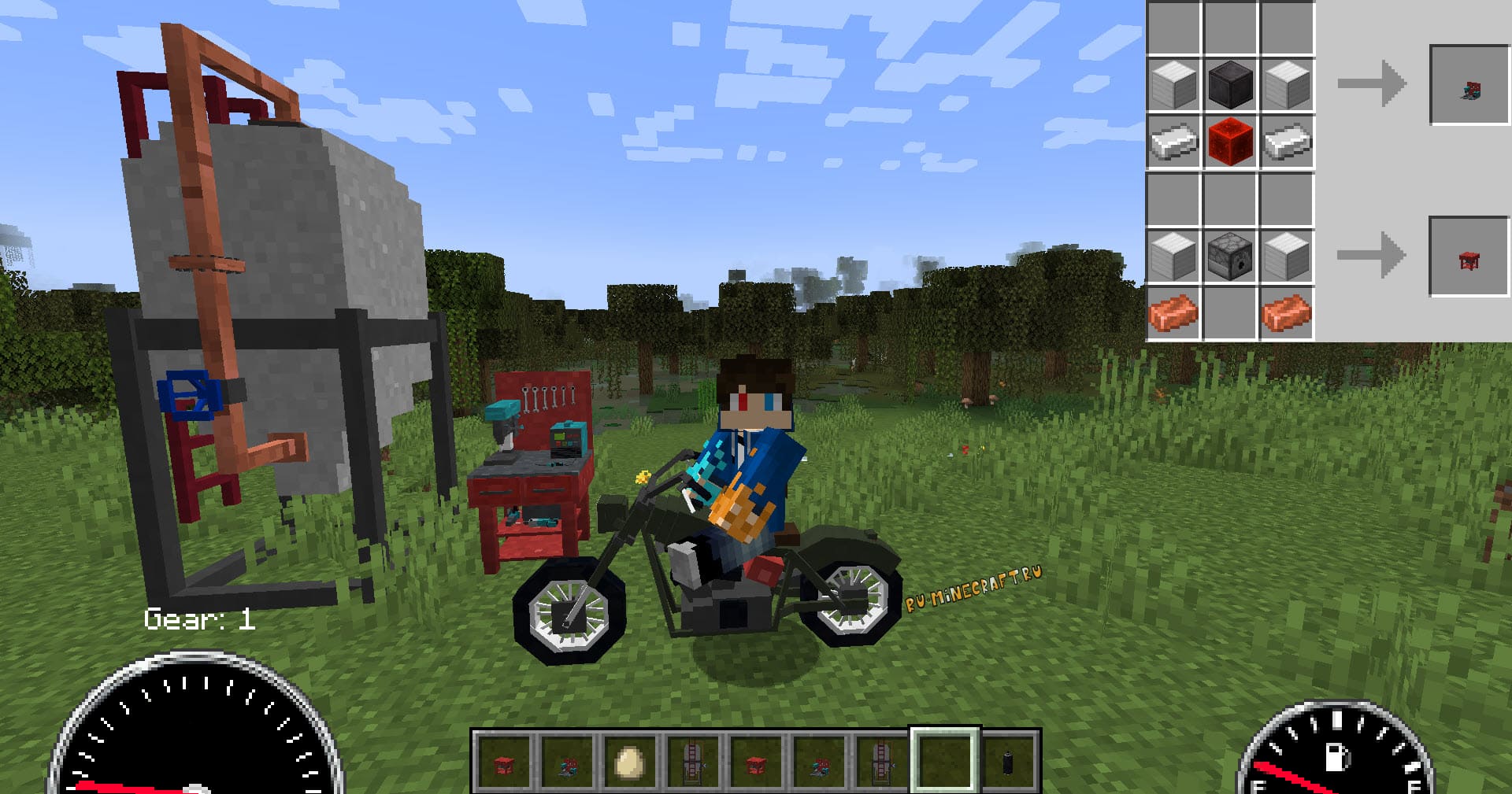 MineBikes - мотоциклы, байки [1.20.4] [1.19.4] » Скачать моды для Майнкрафт