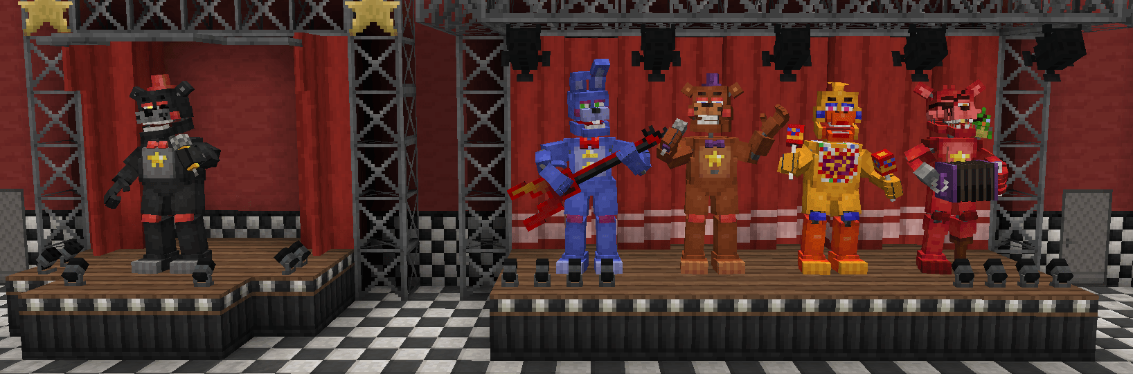 FNAF - PROJECT: NIGHTSHIFT - мишка Фредди в Minecraft [1.21.1] [1.20.1 ...