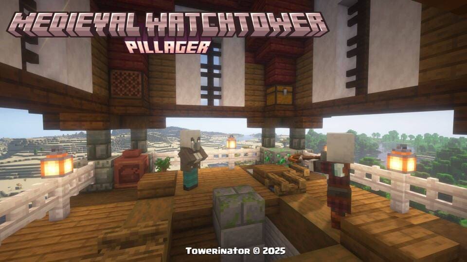 Medieval Pillager Watchtower - средневековая вышка [1.21.11] [1.21.8 ...